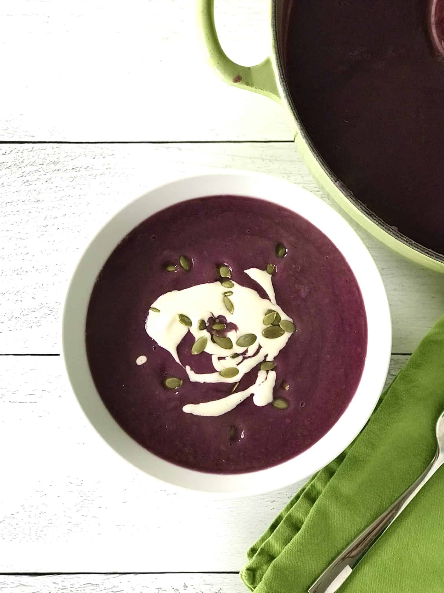 Purple Soup (Paleo, vegan option) - Paleo Gluten-Free Guy
