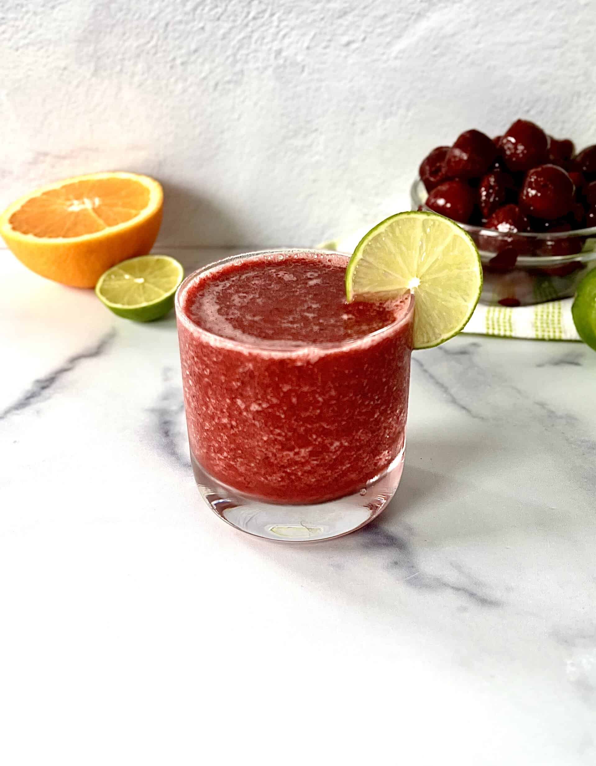 Frozen Cherry Mocktail (no sugar added) - Paleo Gluten-Free Guy