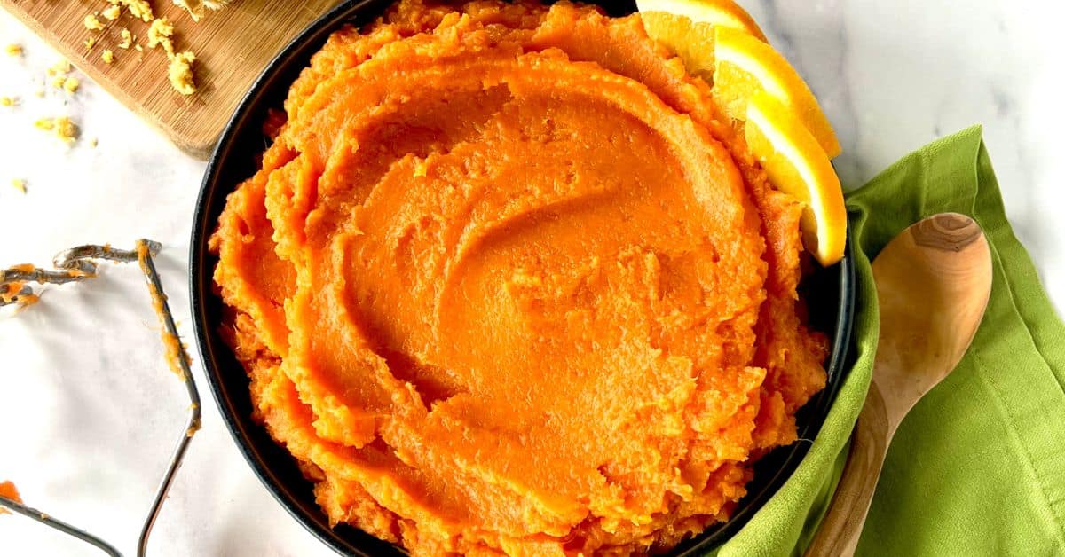 Mashed Orange Ginger Sweet Potatoes (Paleo, vegan) - Paleo Gluten-Free Guy